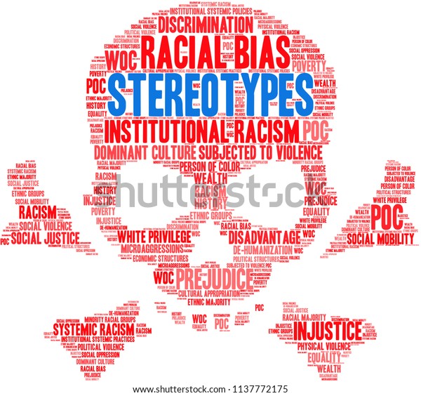 Stereotypes Word Cloud On White Background Stock Vector (Royalty Free ...
