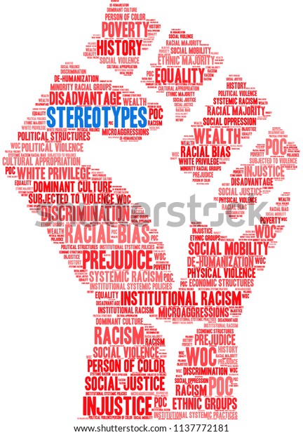 Stereotypes Word Cloud On White Background Stock Vector (Royalty Free ...