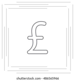 Sterling Sign Stock Vector (Royalty Free) 486565966 | Shutterstock