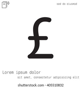 Sterling Sign Vector Design Website Stock Vector (Royalty Free ...
