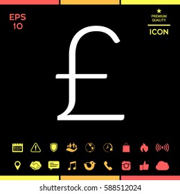 Sterling Symbol Icon Stock Vector (Royalty Free) 588512024 | Shutterstock