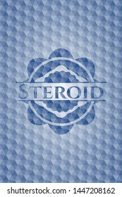Steroid Blue Polygonal Badge Vector Illustration Stock Vector (Royalty ...
