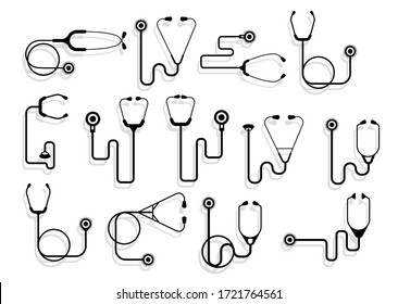 Stick Figures Different Yoga Poses Created: เวกเตอร์สต็อก (ปลอดค่า ...