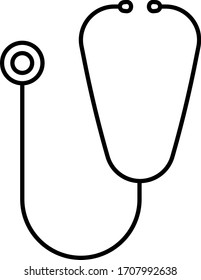 Stethoscope Line Art Icon Vector Medical Stock Vector (Royalty Free ...