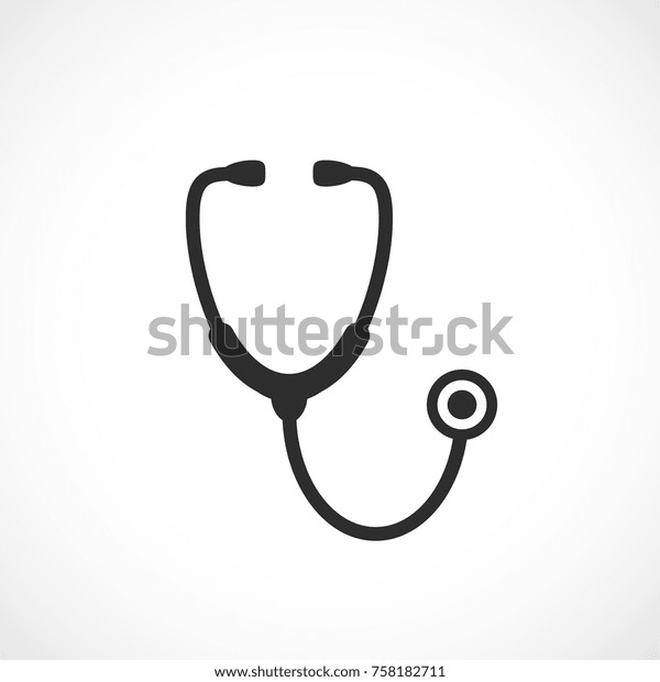 Stethoscope Vector Symbol Illustration Isolated On Stock Vector ...