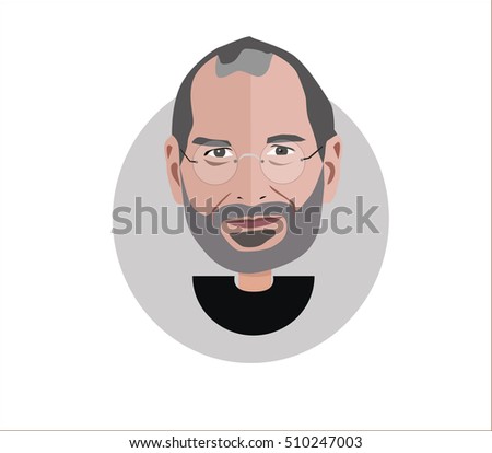 Steve Jobs Vector Illustration Stock Vector (Royalty Free) 510247003 ...
