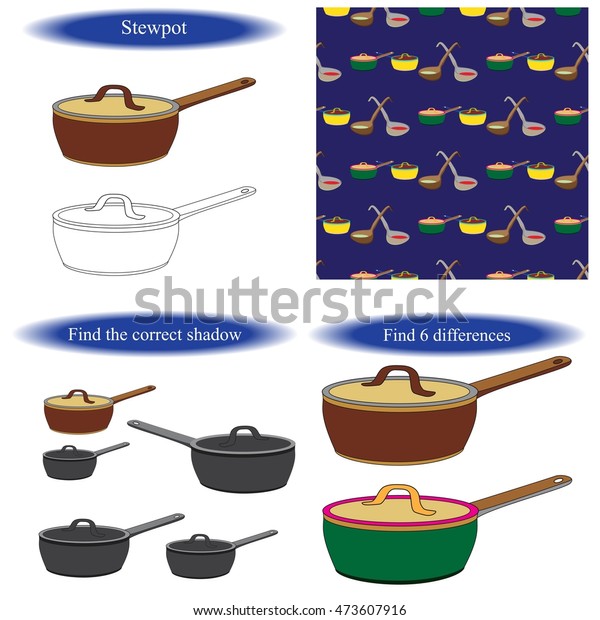 Stewpot Coloring Book Children Stock Vector (Royalty Free) 473607916 ...