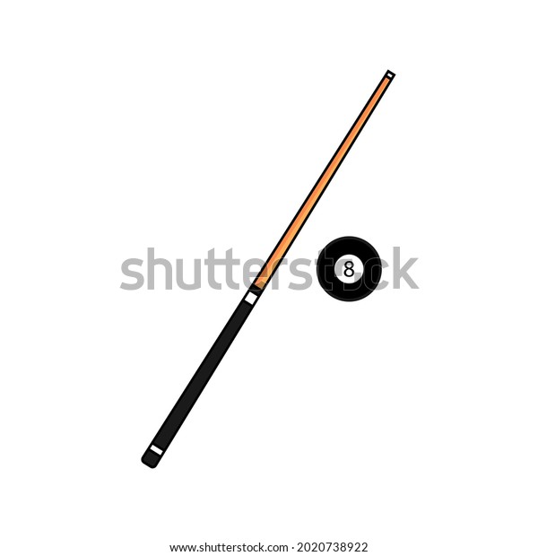 Stick Billiard Ball Vector Illustration Ball Stock Vector (Royalty Free ...