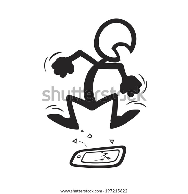 Stick Figure Bad Usability Frustration Stock Vector (Royalty Free ...