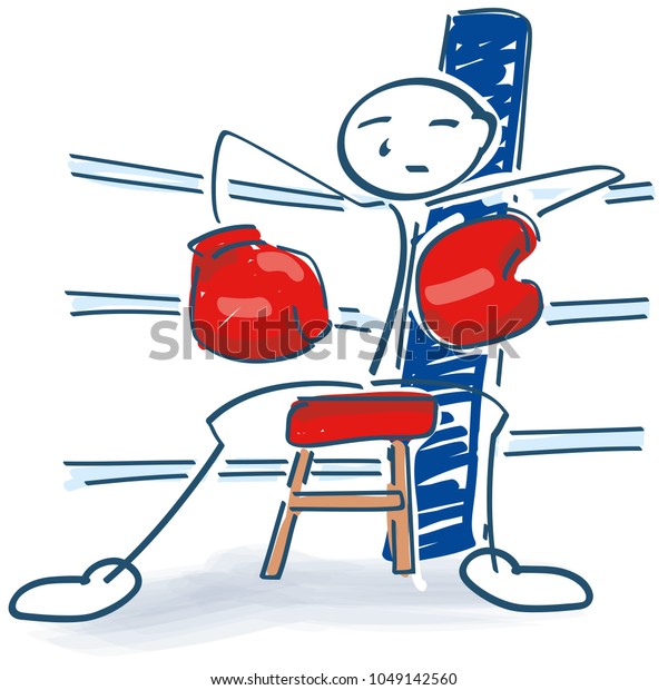 Stick Figure Boxer Corner Stock Vector (Royalty Free) 1049142560 ...