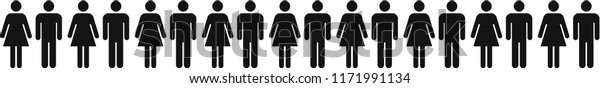 Stick Figure Group Stock Vector (Royalty Free) 1171991134 | Shutterstock