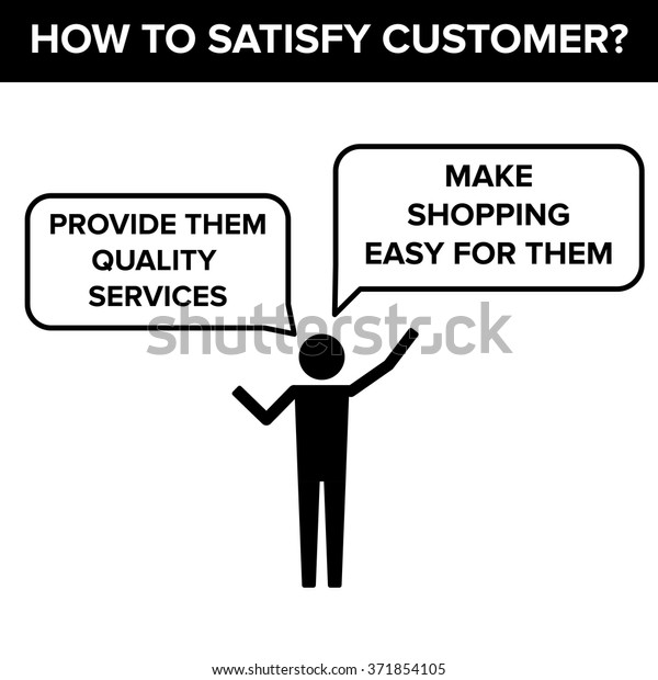 Stick Figure How Satisfy Customer Infographic Stock Vector (Royalty ...