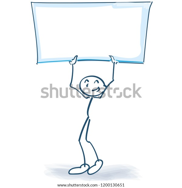 Stick Figure Huge Sized Poster Stock Vector (Royalty Free) 1200130651 ...