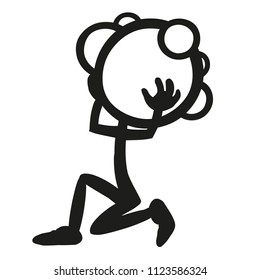 Stick Figure Monsters Mutant Stock Vector (Royalty Free) 1123586324