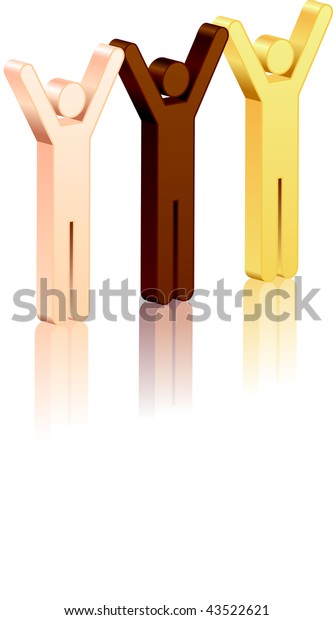 Stick Figure Peace Original Vector Illustration Stock Vector (Royalty ...