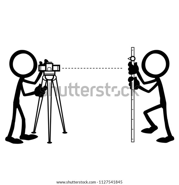 Stick Figure Planning Measurement Stock Vector (Royalty Free) 1127541845