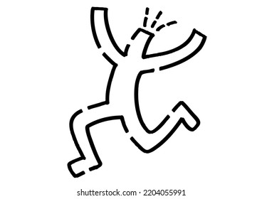 1,062 Stickman hands up Images, Stock Photos & Vectors | Shutterstock
