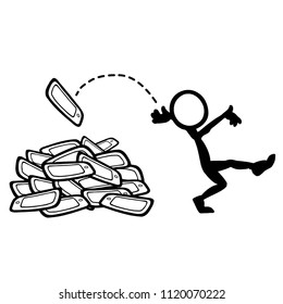 Stick Figure Tablet Upgrade Stock Vector (Royalty Free) 1120070222 ...