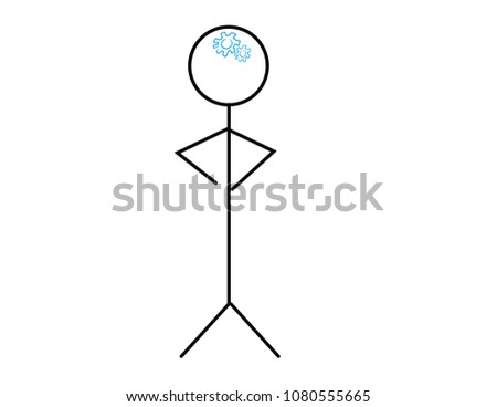 Stick Man Thinking | Free download on ClipArtMag