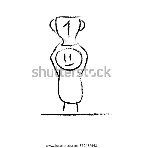 Stick Figure Win First Place 库存矢量图（免版税）537489643 | Shutterstock