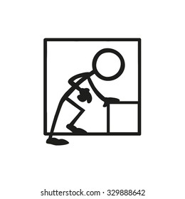 Stick Figure Working Together Put Box Stock Vector (Royalty Free) 329888642
