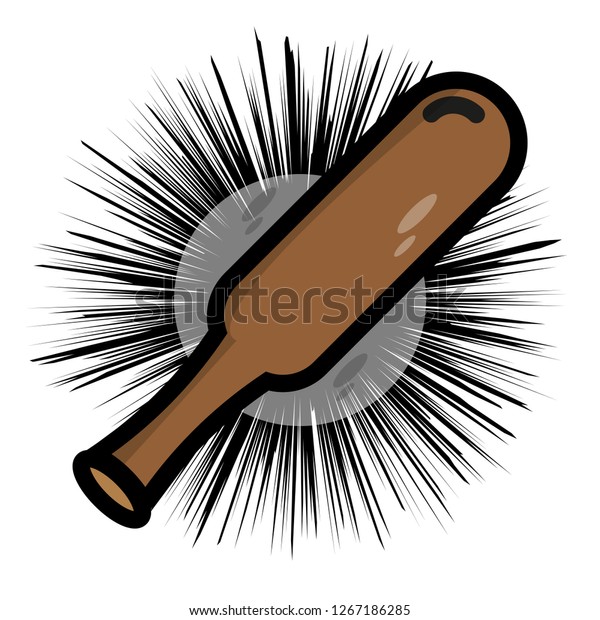 Stick Hit Illustration Best Effect Shapevery Stock Vector (Royalty Free ...
