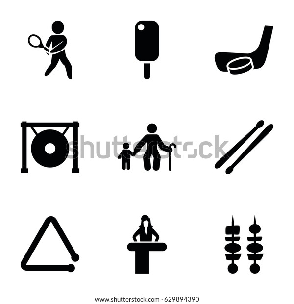 Stick Icons Set Set 9 Stick Stock Vector (Royalty Free) 629894390 ...