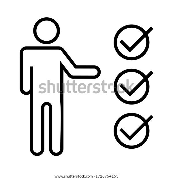 Stick Man Tick Design Human Figures Stock Vector (Royalty Free) 1728754153