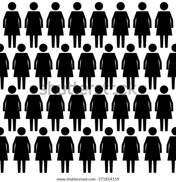 Stick Woman Icon Set Vector Illustration Stock Vector (Royalty Free ...