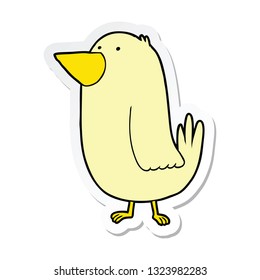 Sticker Cartoon Bird Stock Vector (Royalty Free) 1323982283 | Shutterstock