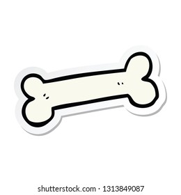 Sticker Cartoon Bone Stock Vector (Royalty Free) 1313849087 | Shutterstock