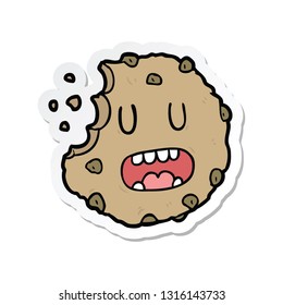 Sticker Cartoon Cookie Stock Vector (Royalty Free) 1316143733 ...