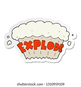 Sticker Cartoon Explosion Stock Vector (Royalty Free) 1310959109 ...