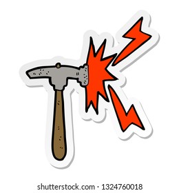 Cartoon Hitting Hammer Stock Vector (Royalty Free) 209881348