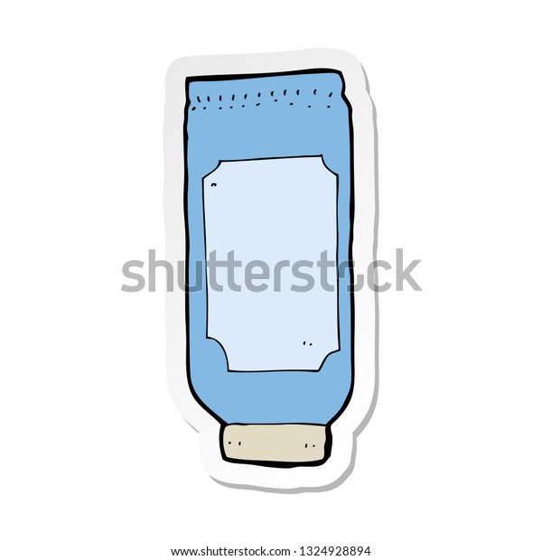 Sticker Cartoon Lotion Stock Vector (Royalty Free) 1324928894 ...