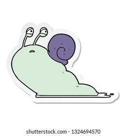 Sticker Cartoon Slug Stock Vector (Royalty Free) 1324694570 | Shutterstock