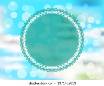 Sticker Decor On Mesh Background Stock Vector (Royalty Free) 1371452813 ...