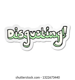 Disgusting Freehand Drawn Cartoon Stock Illustration 457177117