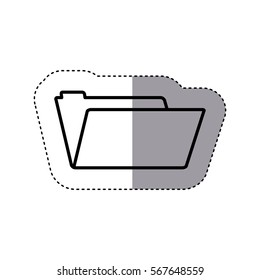 Sticker Hand Drawing Office Folder Stock Vector (Royalty Free ...