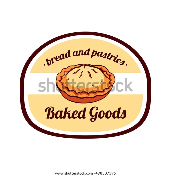 Sticker Hand Drawn Meat Pie Isolated Stock Vector (Royalty Free) 498507595
