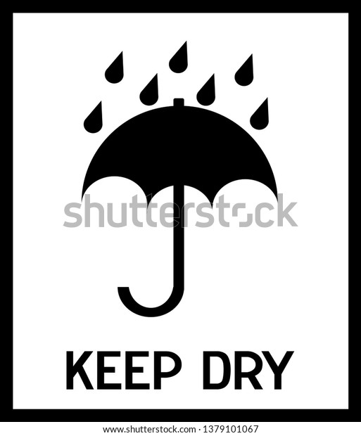 Sticker Keep Dry Fragile Do Not Stock Vector (Royalty Free) 1379101067