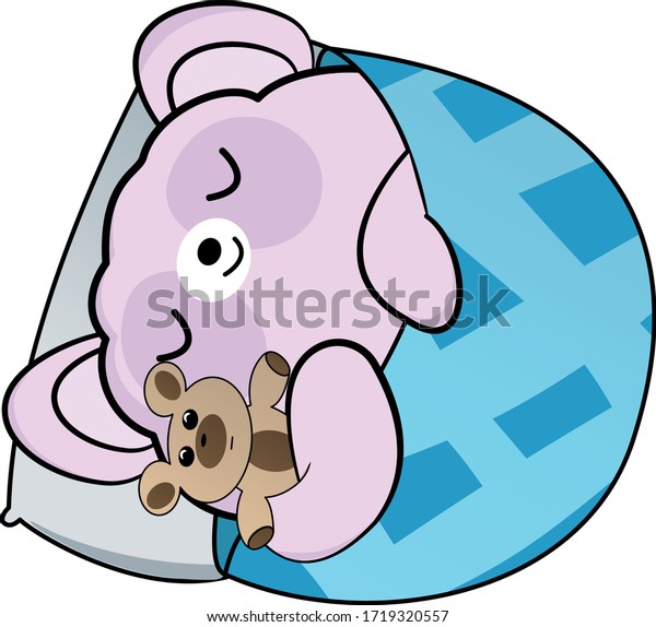 Sticker Pink Fluffy Bear Emotions Stock Vector (Royalty Free ...