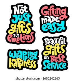 Sticker Set Design Template Hand Drawn Stock Vector (Royalty Free ...