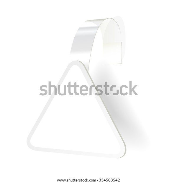 Sticker Transparent Strip Isolated On White Stock Vector (Royalty Free ...