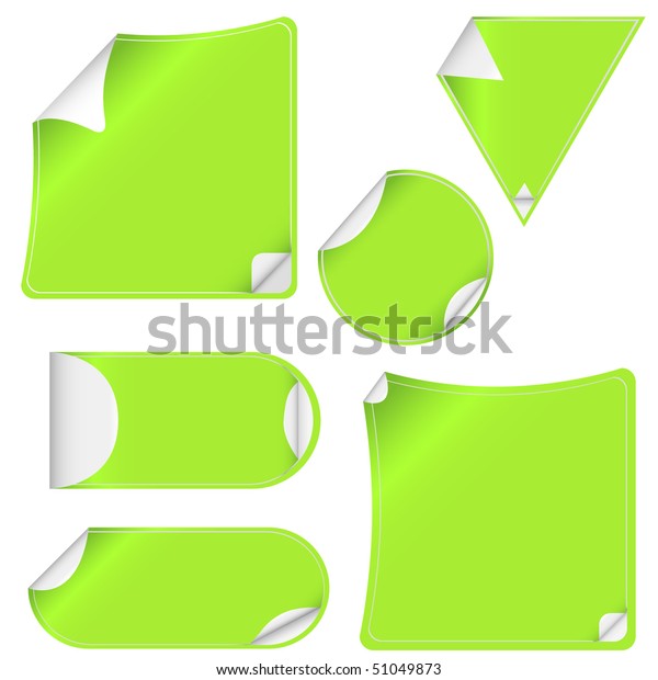 Stickers 2 Layers Peeling Corners Vector Stock Vector (Royalty Free ...