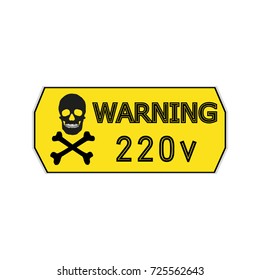 Stickers Electrical Distribution Board Consumer Electrical Stock Vector ...