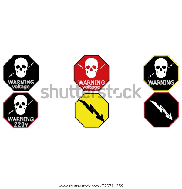 Stickers Electrical Distribution Board Consumer Electrical: vector de ...