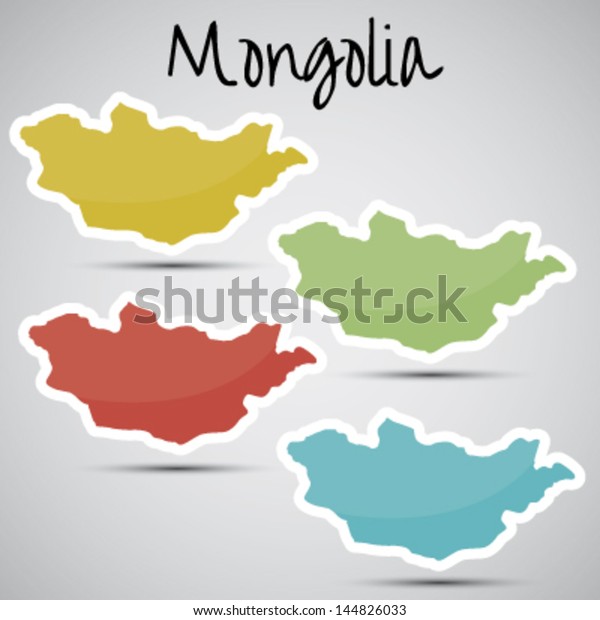 Stickers Form Mongolia Stock Vector (Royalty Free) 144826033 | Shutterstock