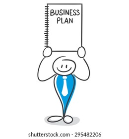 Stickman Business Plan Stock Vector (Royalty Free) 295482206 | Shutterstock