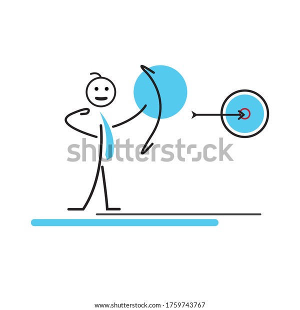 Stickman Business Vector Illustration Design Stock Vector (Royalty Free ...